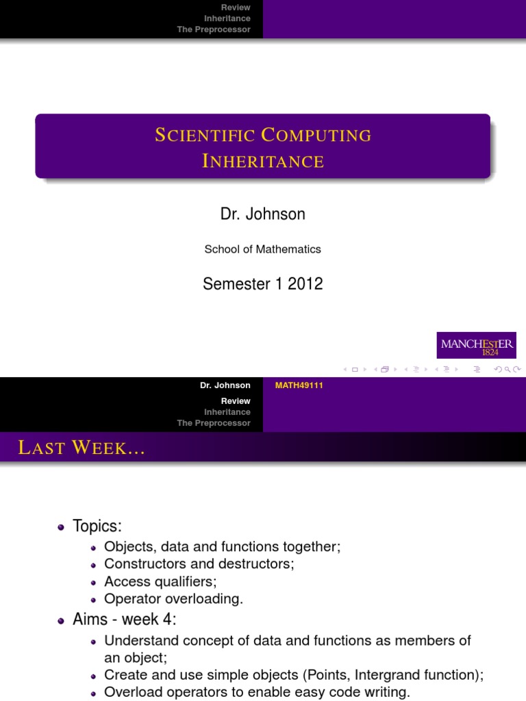 Week Five Lecture Pdf Pdf Class Computer Programming Inheritance Object Oriented 6065