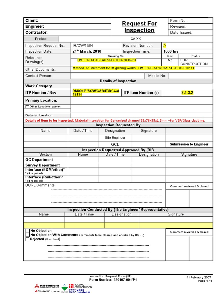 RFI Format | PDF | Business