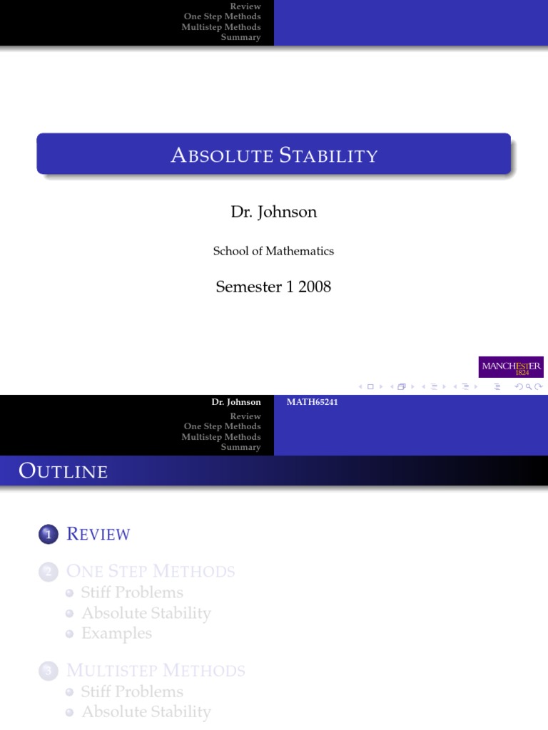 Absolute Stability PDF | PDF | Stability Theory | Mathematical Concepts
