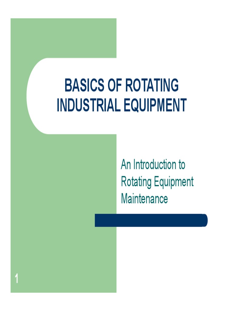 14 - Introduction To Rotating Equipment Maintenance PDF | PDF ...