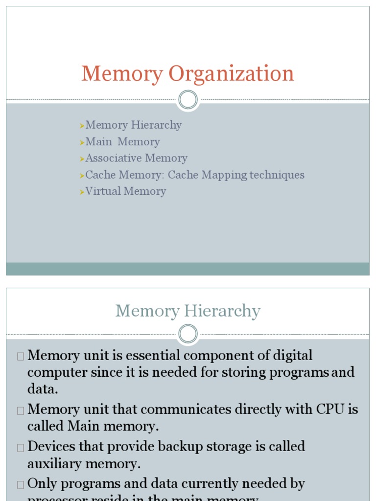 Cache Memory Mapping | Download Free PDF | Random Access Memory ...