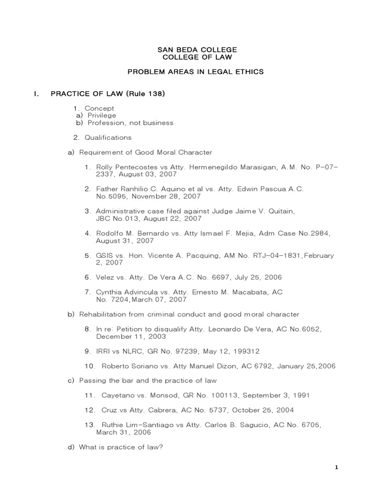 PALE Syllabus | PDF | Lawyer | Practice Of Law