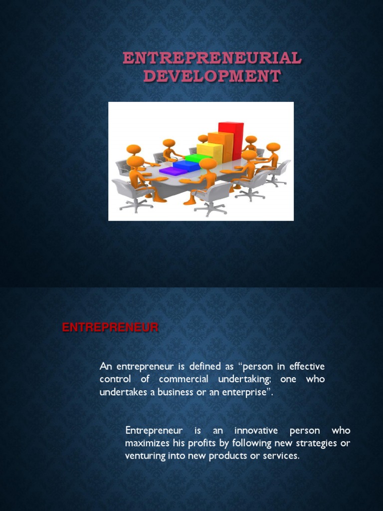 Entrepreneurship Development | PDF | Entrepreneurship | Economies
