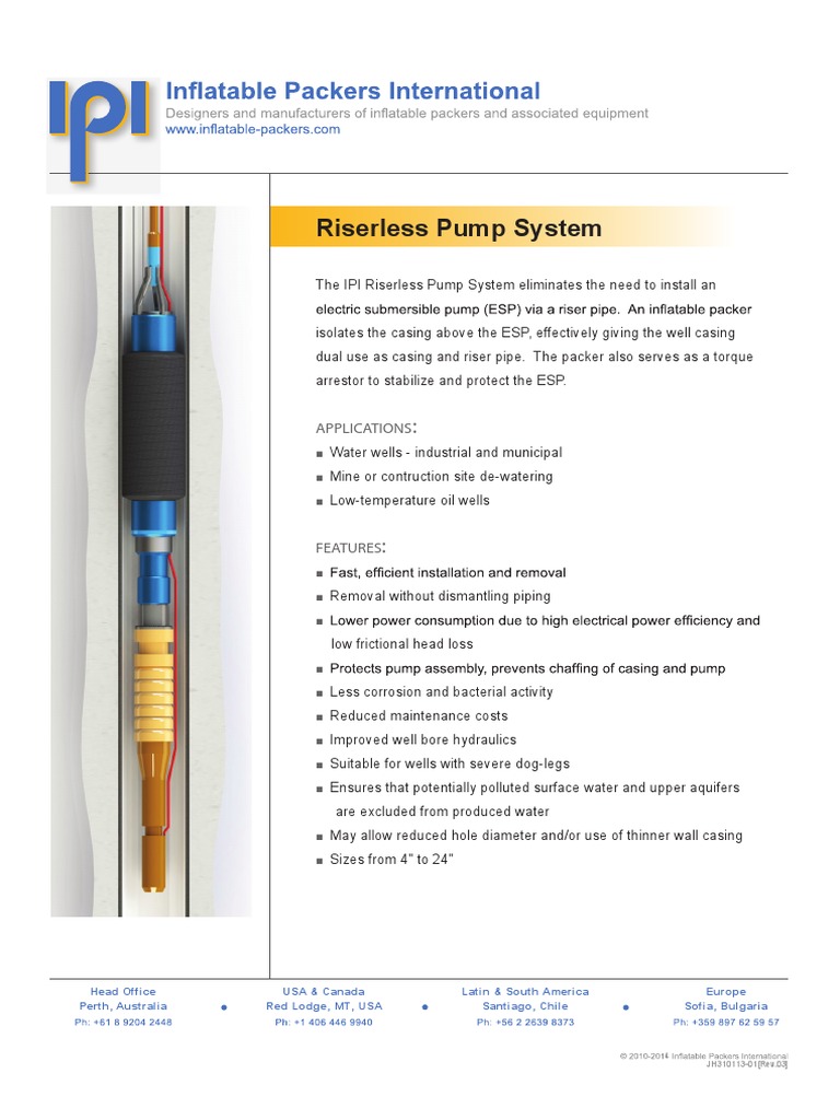 Riserless Pump System-JH310113-01 (Eng) (Rev.03) | PDF