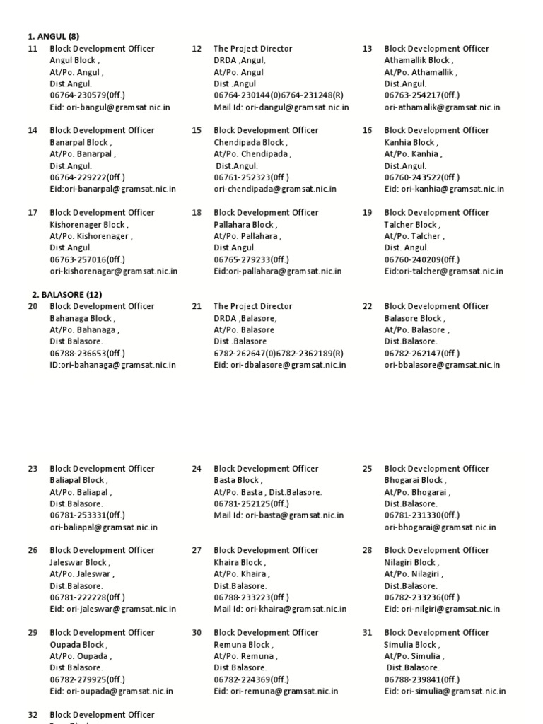 BDO Contact List | PDF
