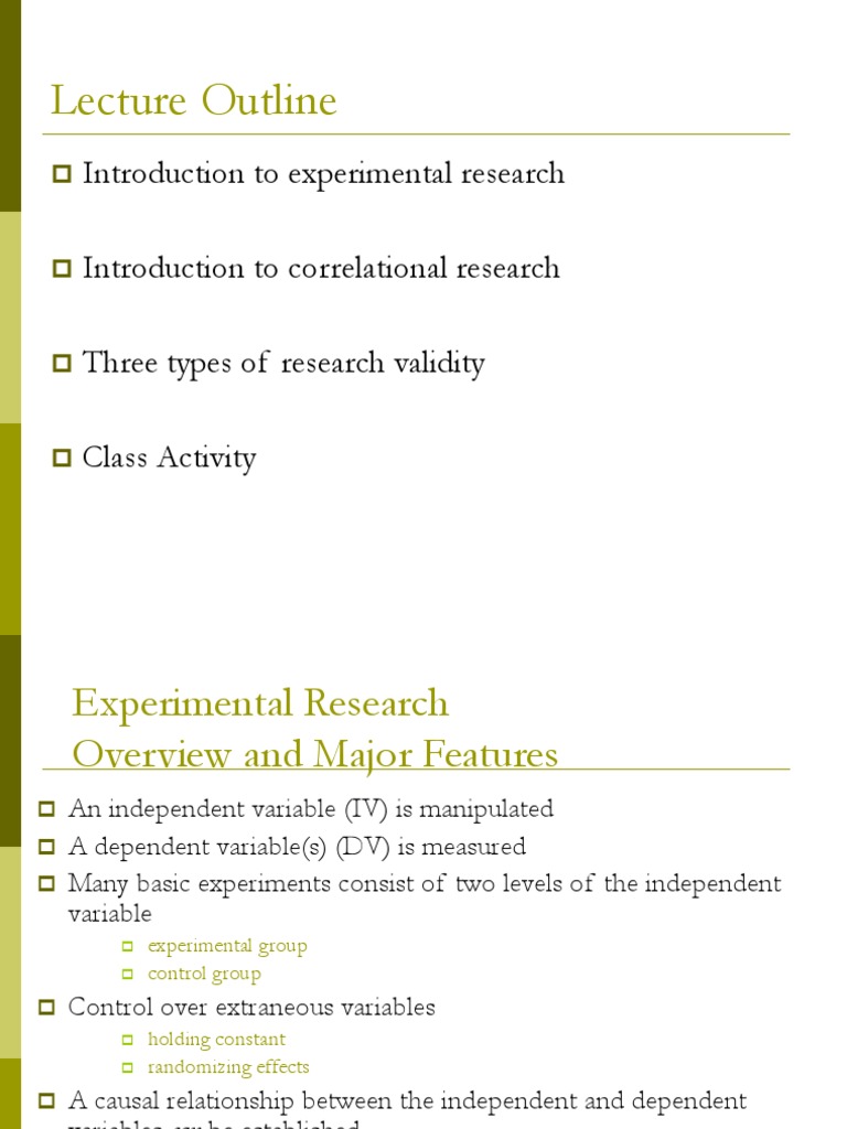 Lecture 5 | PDF | Experiment | Correlation And Dependence