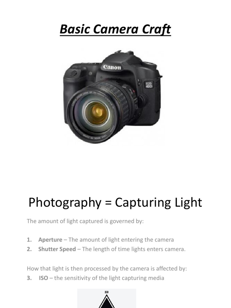 Basic Camera Craft | PDF | Shutter Speed | Camera