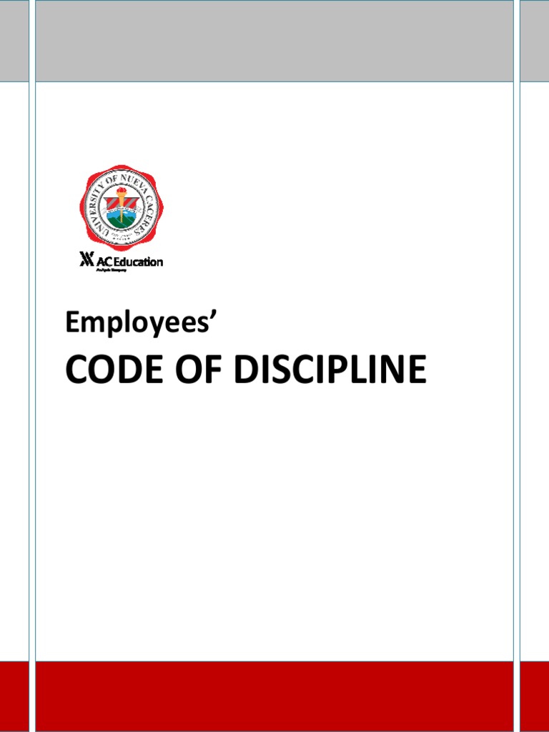 Code of Discipline 2018 | PDF | Crime & Violence | Crime Thriller