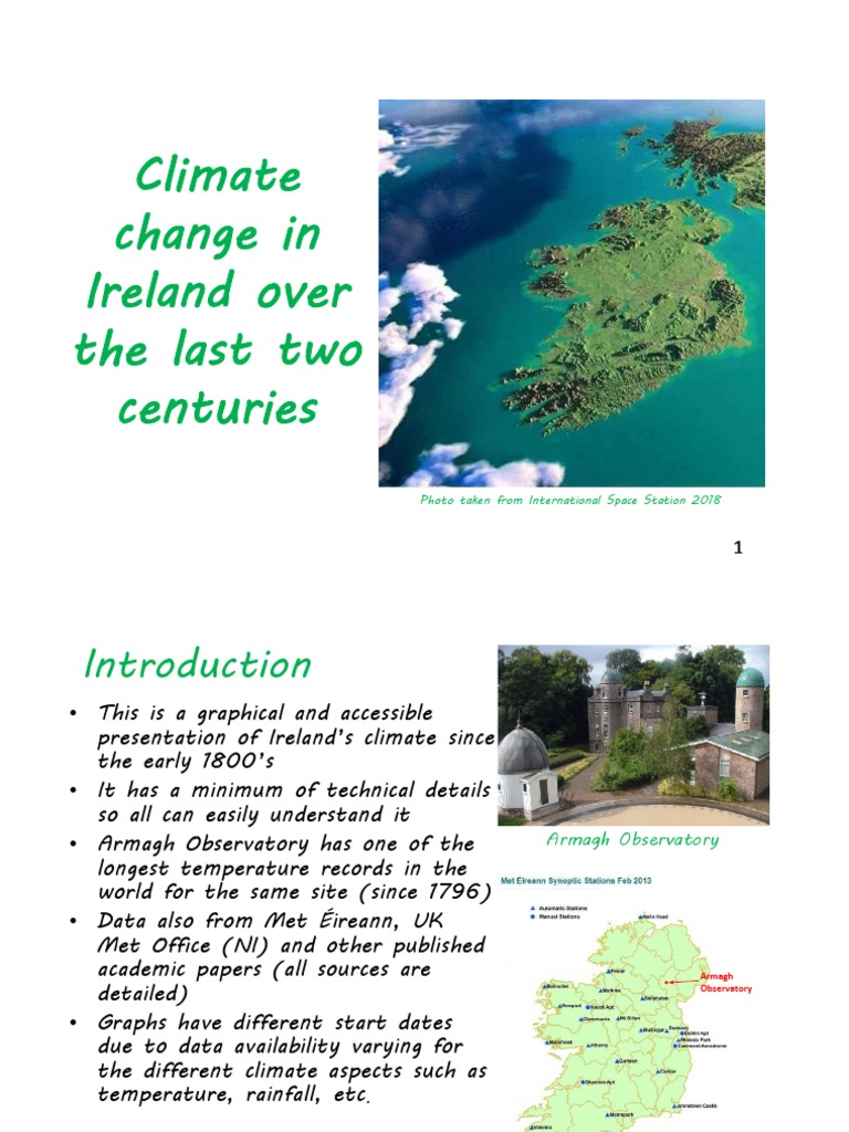 Climate Change in Ireland Over the Last Two Centuries | Climate ...
