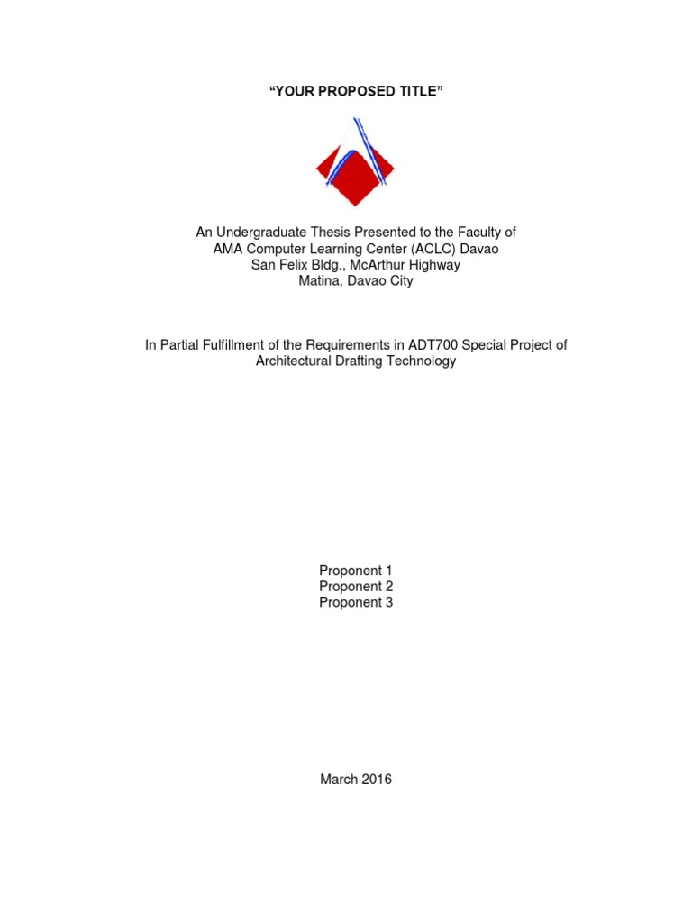 Architectural Drafting Thesis Overview | PDF | Thesis | Communication