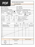 Daily Coating Insp Report | PDF | Paint | Industries