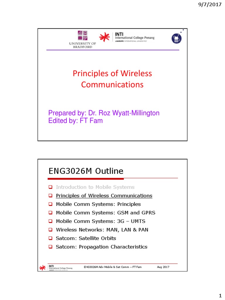 02 Principles of Wireless Comm | PDF | Channel Access Method | Modulation