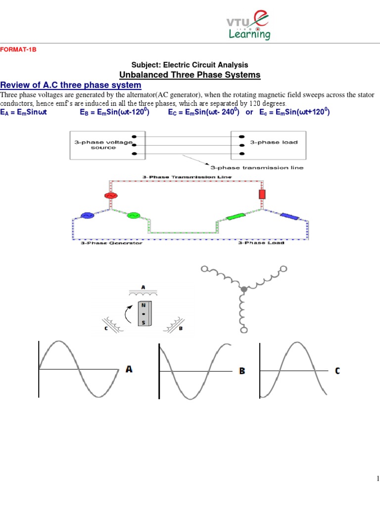 Unbalanced 3-Phase System PDF | Physical Quantities | Quantity