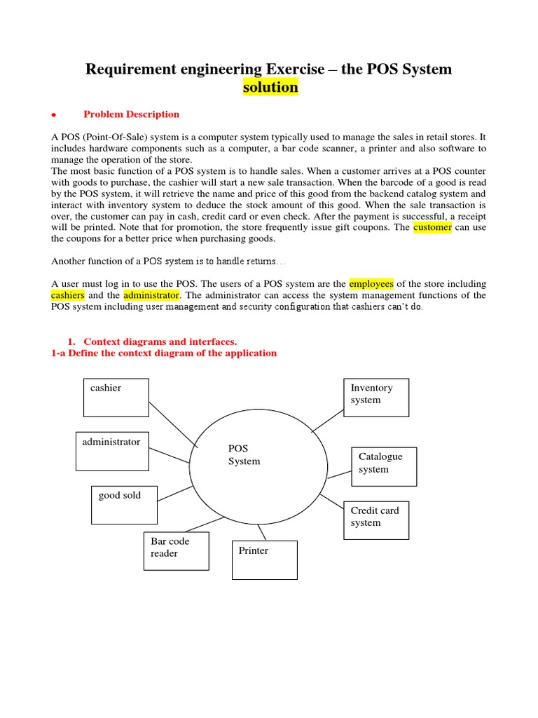 The POS System PDF | PDF | Point Of Sale | Receipt
