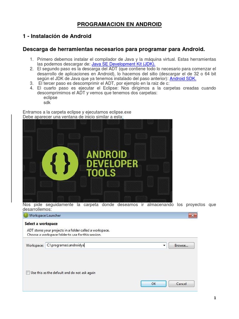 Manuaal de Android | PDF | Java (lenguaje de programación) | Ventana (informática)