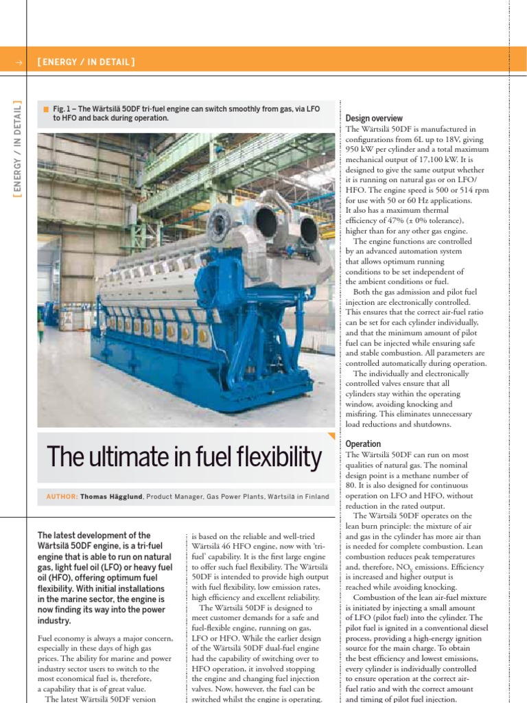 Dual Fuel Engines Wartsila50df Trifuel | Diesel Engine | Fuel Oil