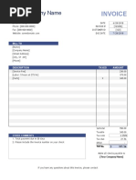 Air Conditioner Repair Service Invoice Template | PDF | Finance & Money ...