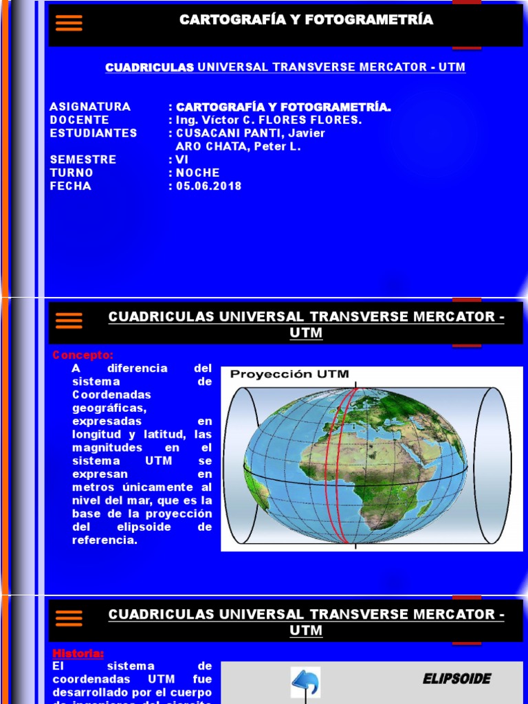 Cuadriculas UTM | PDF | Geomática | Geografía Física