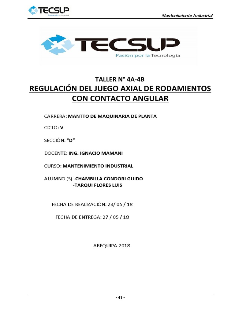 Tarea 4a-4b | PDF | Tornillo | Engranaje