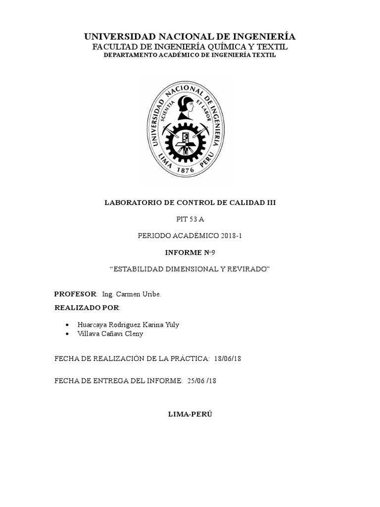 Estabilidad Dimensional | PDF | Textiles | Estrés (Mecánica)