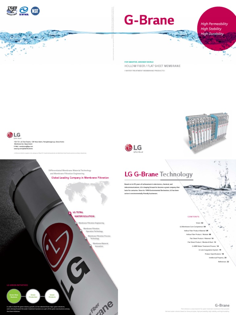 2015 LG Membrane (English) | PDF | Membrane | Membrane Technology