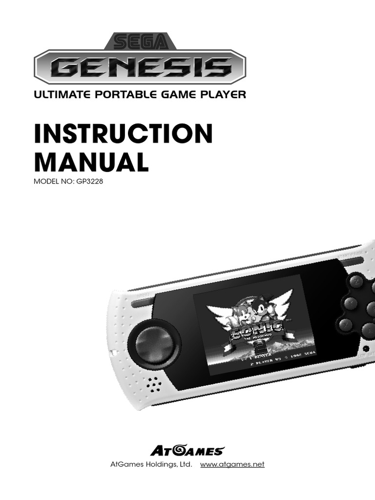 Ultimate Portable Game Player GP3228 - Instruction Manual | PDF ...