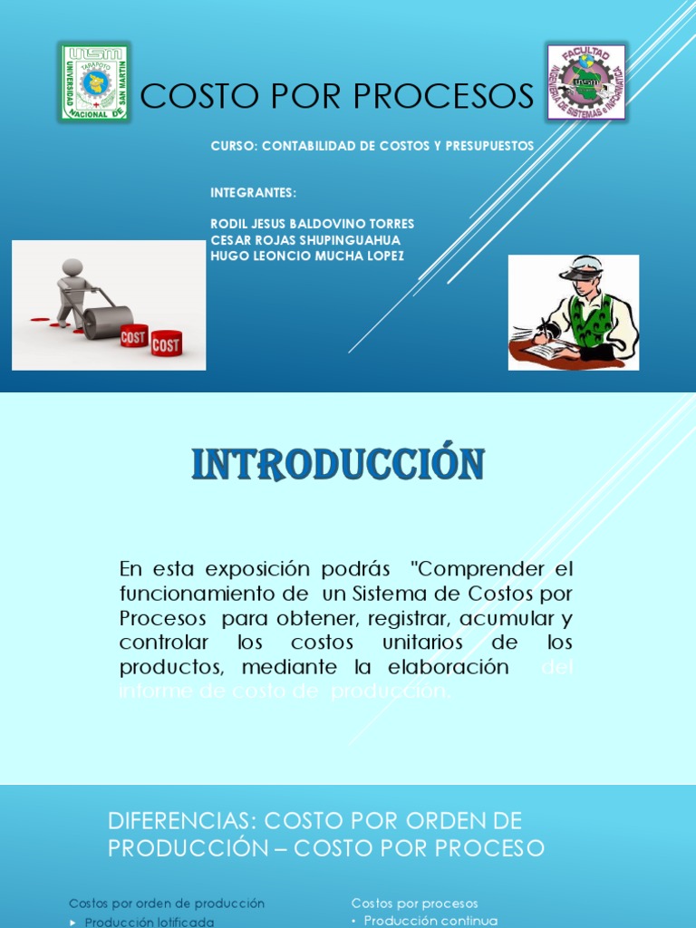 Costo Por Procesos | PDF | Inventario | Costo