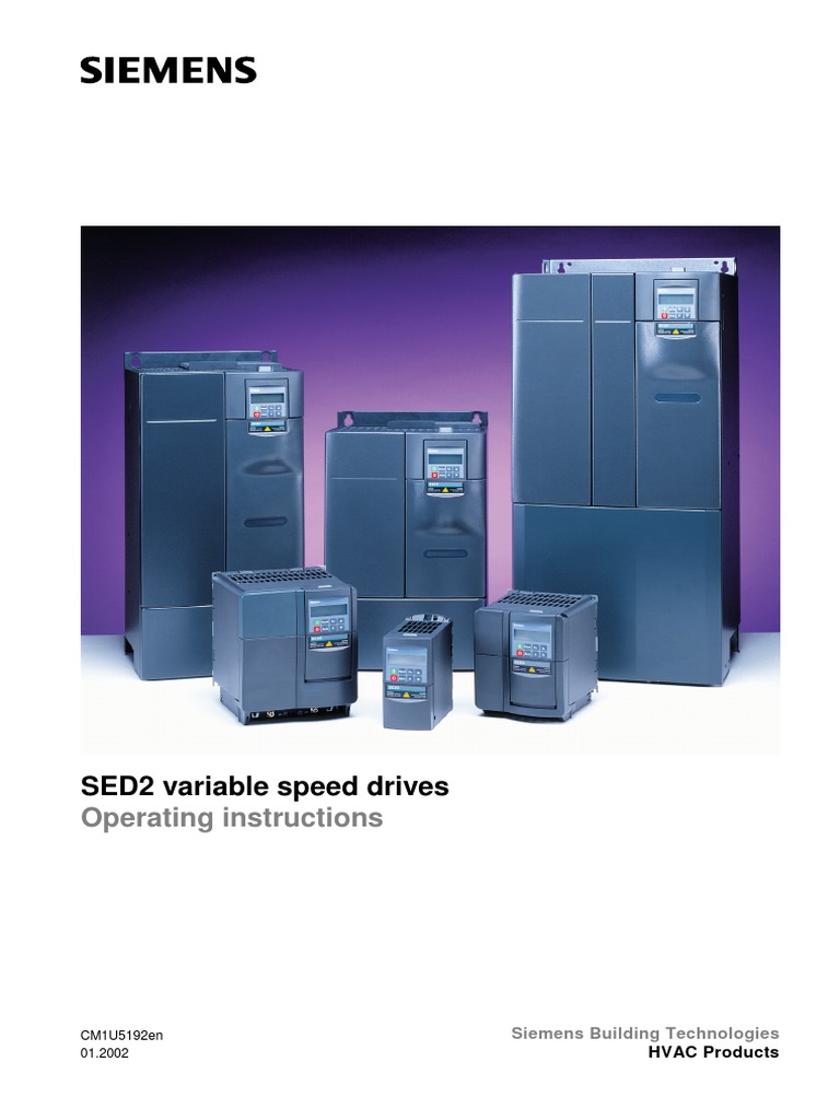 Siemens SED2 Manual | PDF | Power Supply | Hvac