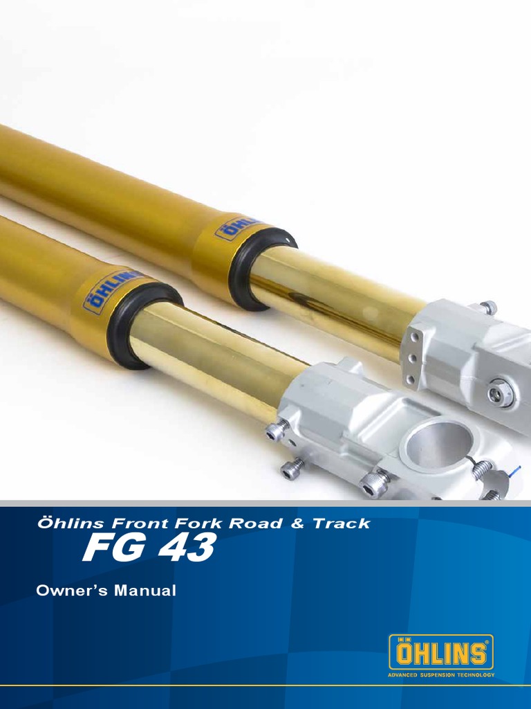 owners-manual-ohlins-front-fork-rt-fg-43.pdf | Wheeled Vehicles | Motor ...