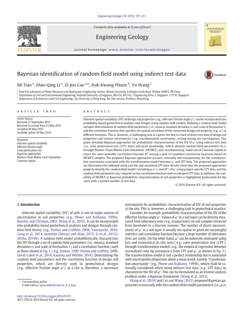 Bayesian Identification of Random Field Model Using Indi 2016 ...