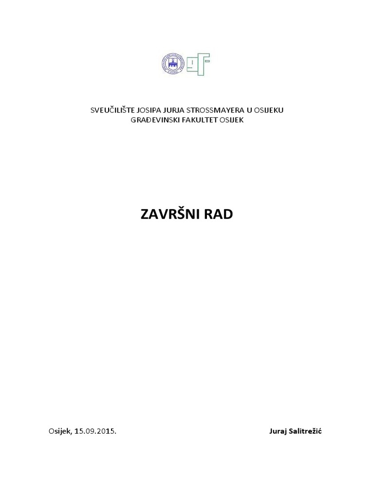 Izrada Projektno Tehničke Dokumentacije Armiranobetonske Krovne ...