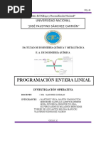 Unidad 3 Programación Entera | PDF | Programación lineal | Optimización ...