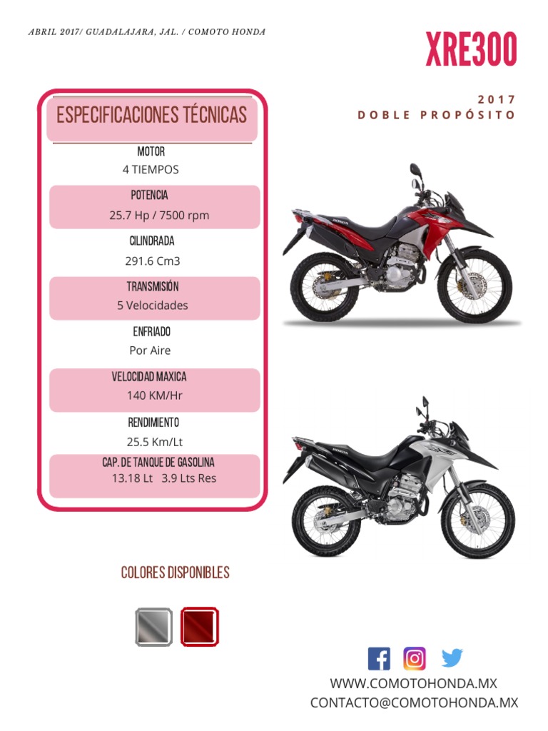 Comoto Xre 300 PDF | PDF | Ingeniería de Transporte | Vehículos de ruedas