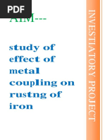 Rusting of Iron - Project | PDF | Rust | Iron