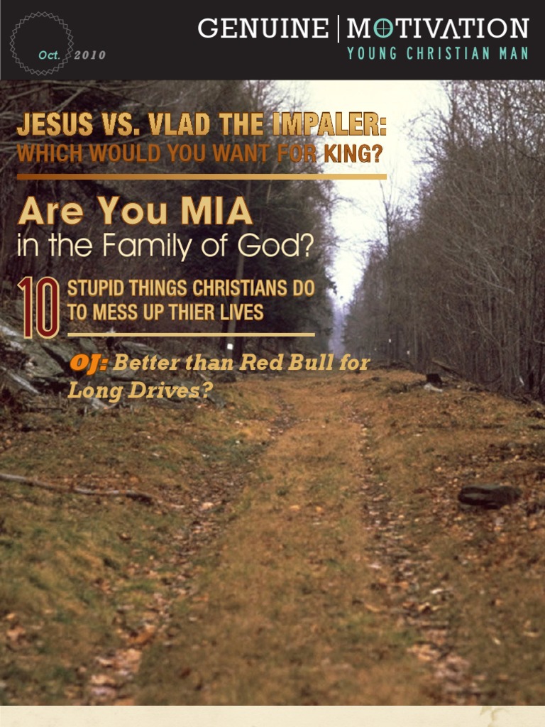 Genuine Motivation: Young Christian Man | PDF | Jesus | Sin