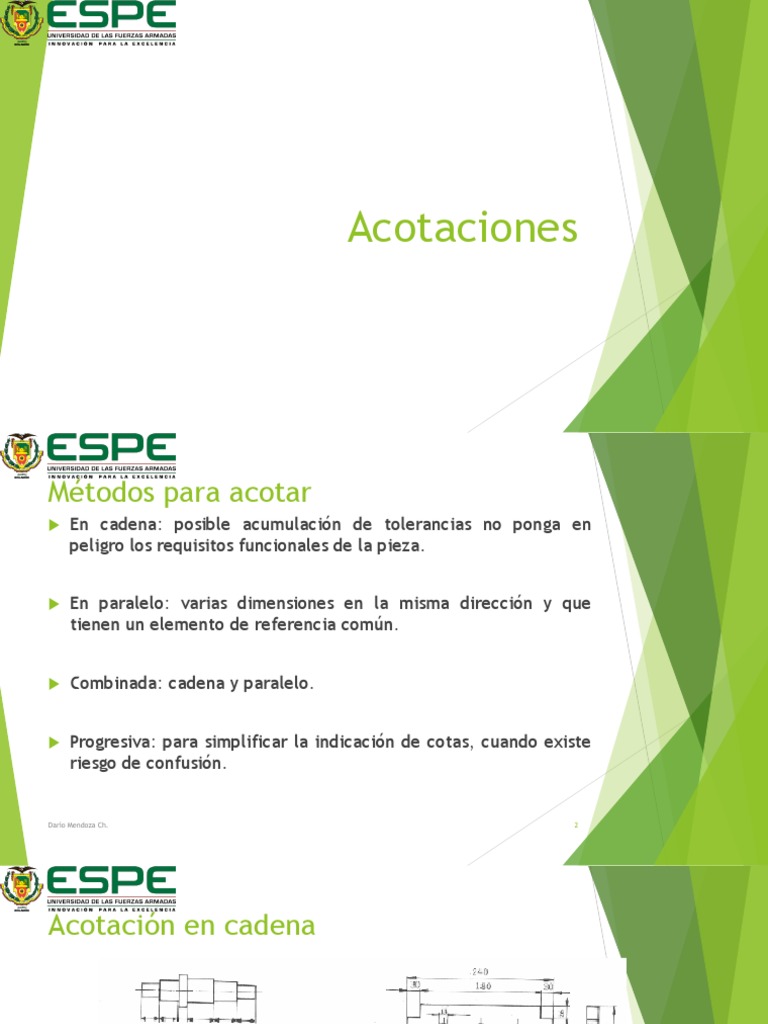 (6.2) Métodos para Acotar | PDF | Tolerancia de ingeniería ...