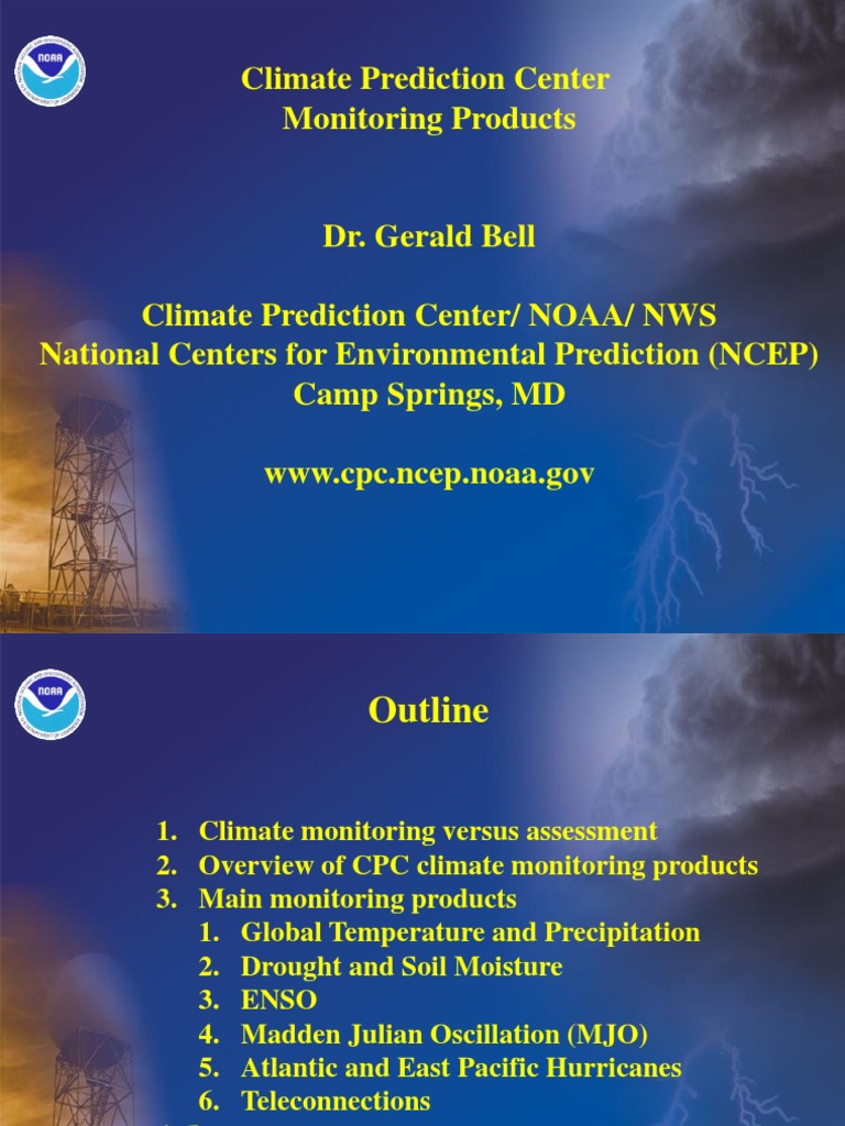 Climate Prediction Center Monitoring Products | PDF | Climate ...