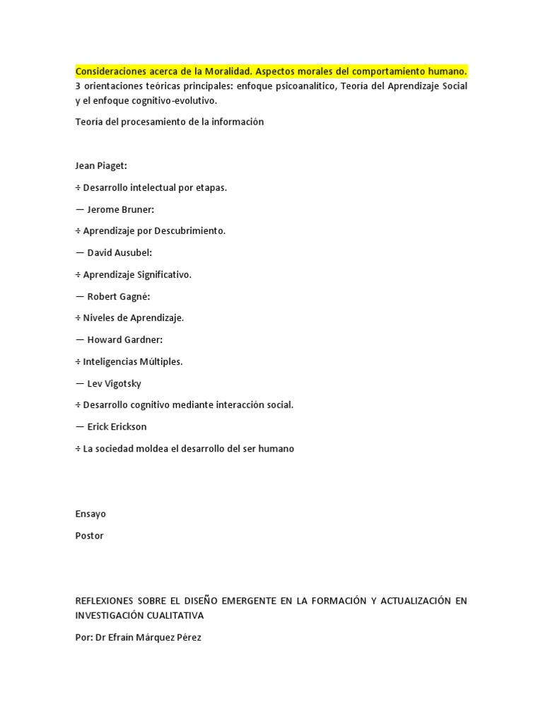 Ensayo Efrain Marquez | PDF | Investigación cualitativa | Diseño