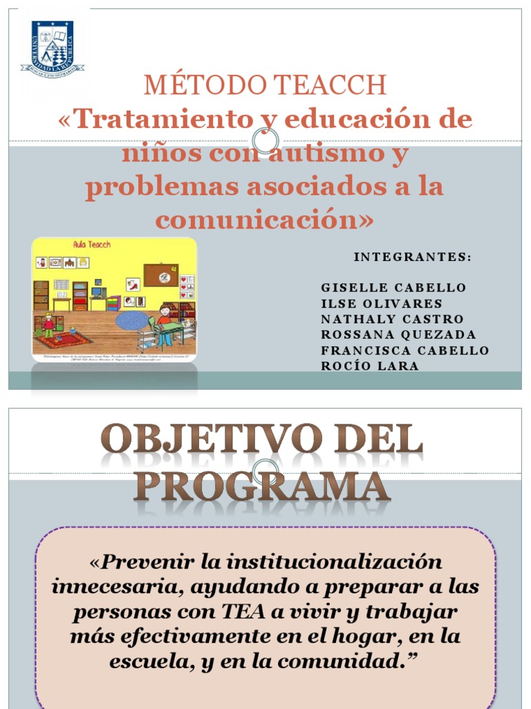 Metodo Teacch Ok | Descargar gratis PDF | Autismo | Aprendizaje
