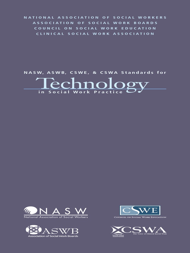 NASW Technology Standards 2017 | PDF | Social Work | Confidentiality