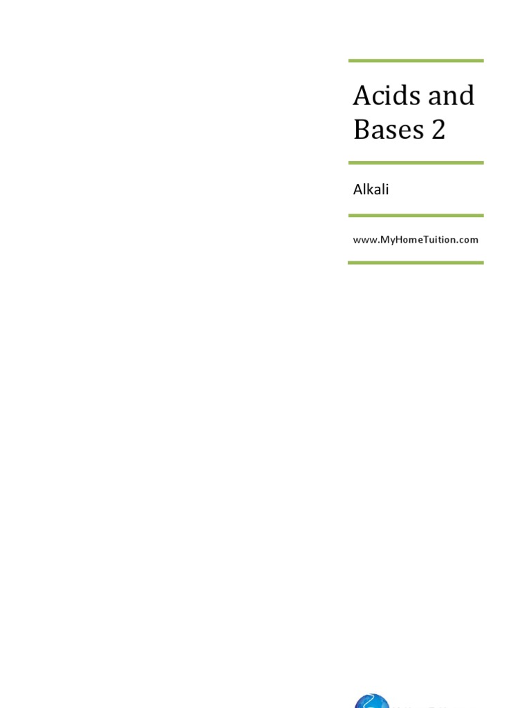 Acid and Bases 2 | PDF | Hydroxide | Atoms