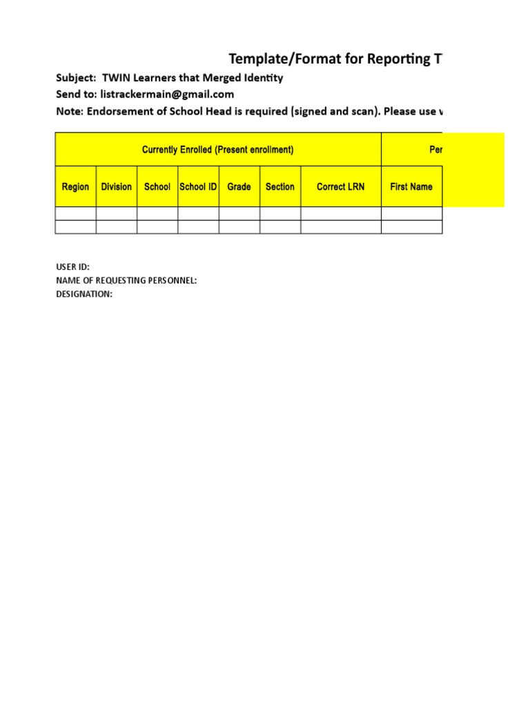 Request For Correction Forms | PDF | Information Technology | Computing