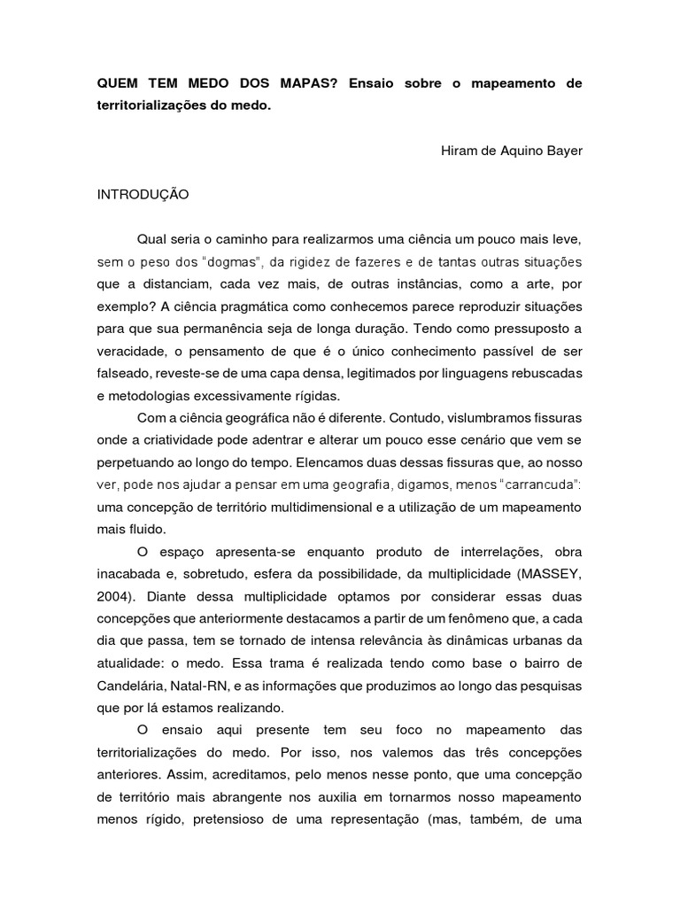 Quem Tem Medo Dos Mapas | PDF | Cartografia | Geografia