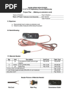 Project Plan For Extension Cord Assembly | PDF