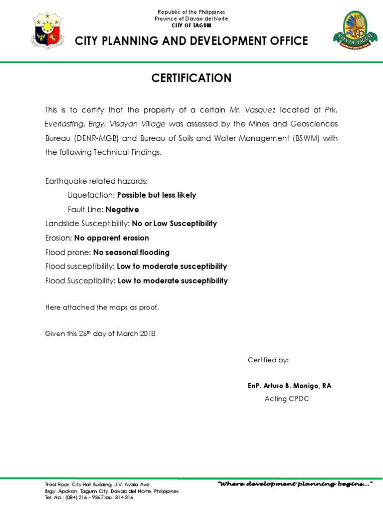 CPDO Letterhead | PDF