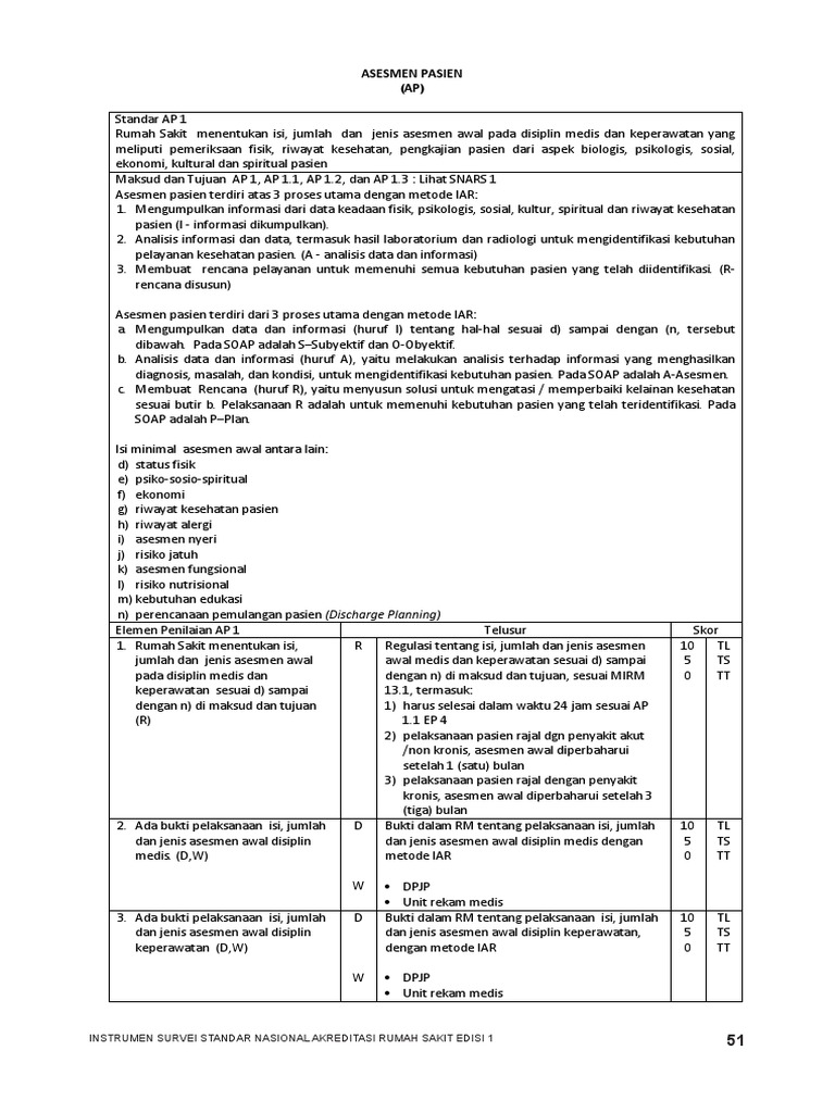 Instrumen Snars AP | PDF