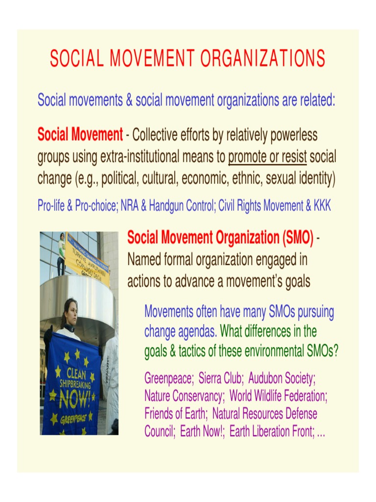 Social Movement Organizations | PDF | World Trade Organization | Hamas