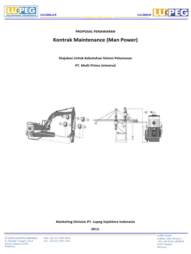 Proposal Dan Penawaran Harga Man Power Autolube PT Mpu PDF | PDF | Bisnis