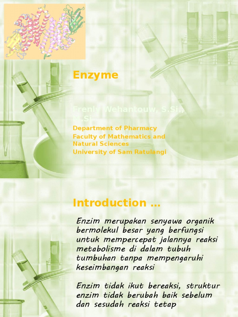 Biokimia Enzim Kebidanan | PDF