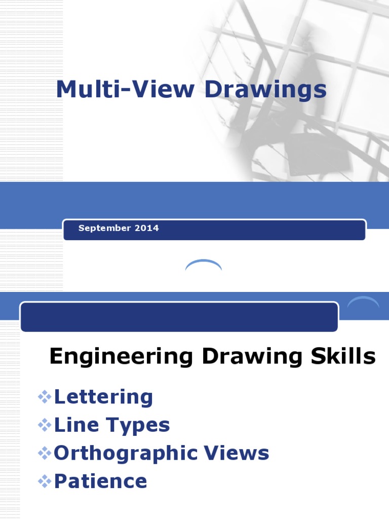 Kuliah 3 Multi View Drawing - Proyeksi Orthogonal | PDF